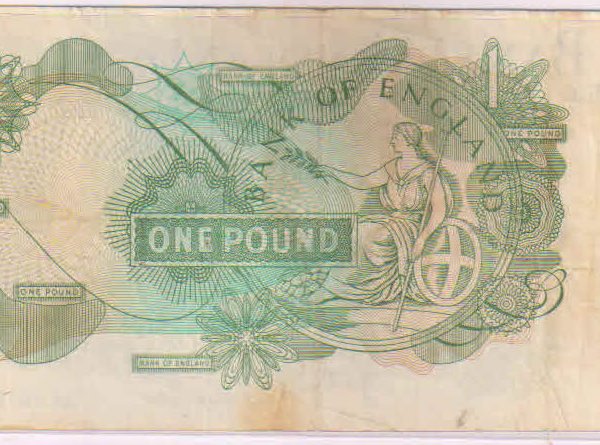 England - 1 pound 1970 - 77 ,used currency note - KB Coins & Currencies